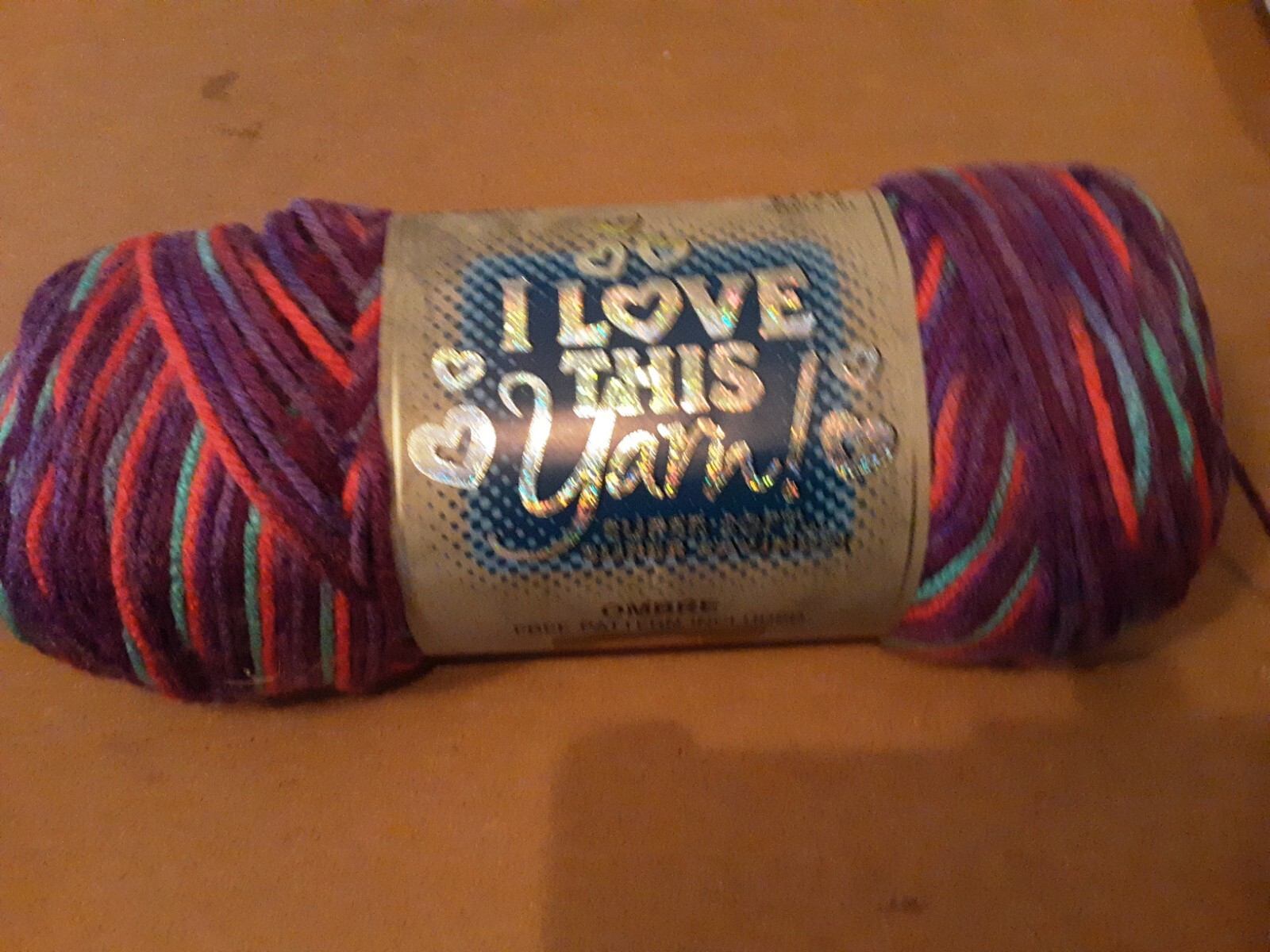 I Love This Yarn – ‘Grape Twist Ombre’ Purple 1 Skein, 5 oz, 100% ...