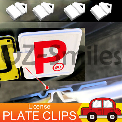 4x L & P PLATE HOLDER CLIPS RTA PLATE HOLDER for Number Plates | eBay ...