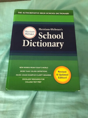 Dictionary Merriam Websters School -Revised and Updated High School ...