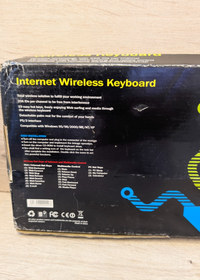 ebuyer guru silver vintage internet wireless computer keyboard with ...