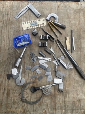 Mixed Vintage Engineering Measuring Lathe Tools Pin Protrusion Thread ...