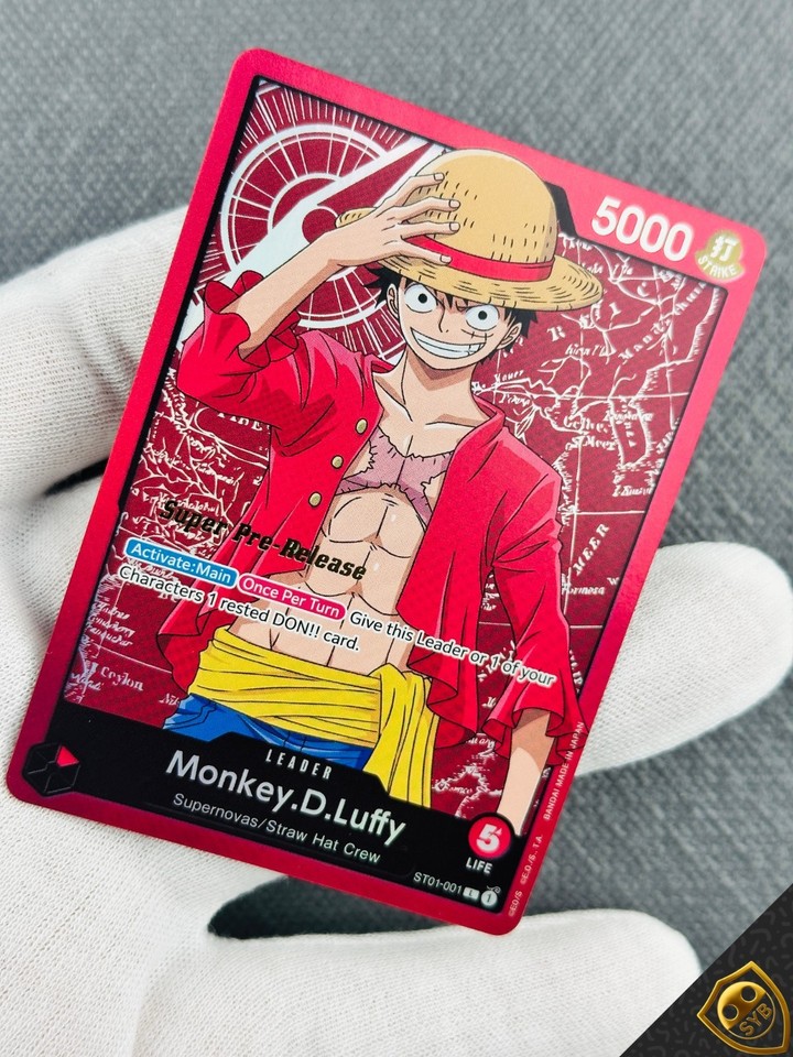 Monkey D Luffy St01 001 Super Pre Release One Piece Possibile psa10 ENG ...