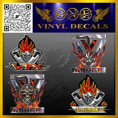 VTX Motorcycle Vinyl Decal Stickers (SET OF 4) | eBay