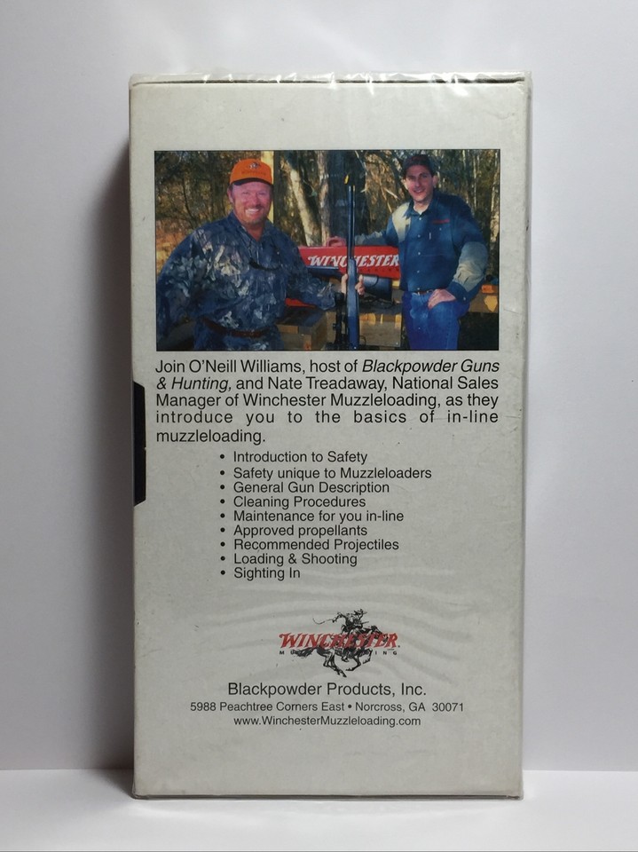 NOS Unopened WINCHESTER Muzzleloading Instructional Video VHS Tape | eBay