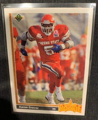 Aaron Craver 91' Upper Deck #19 Star Rookie, Miami Dolphins | eBay