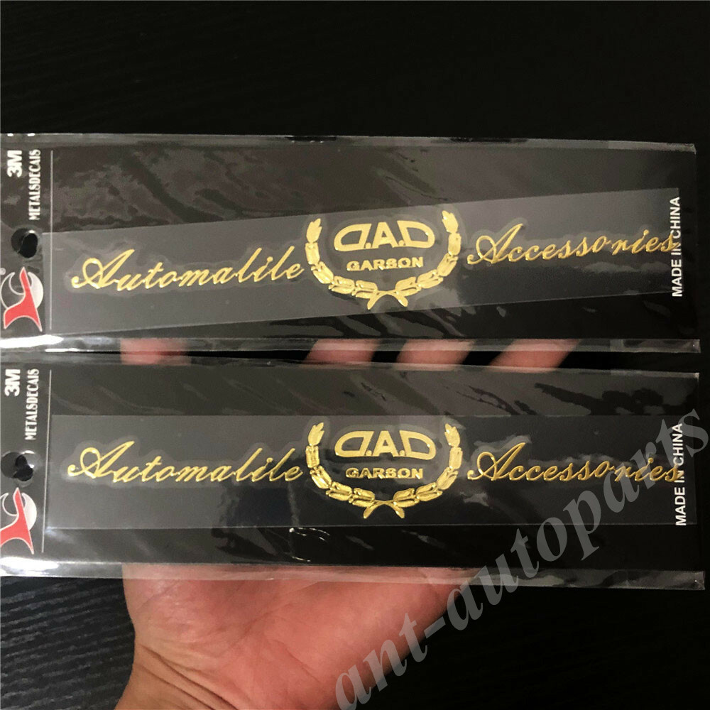 4xGolden DAD GARSON VIP JDM JP Japan Car Window Emblem Badge Decal ...
