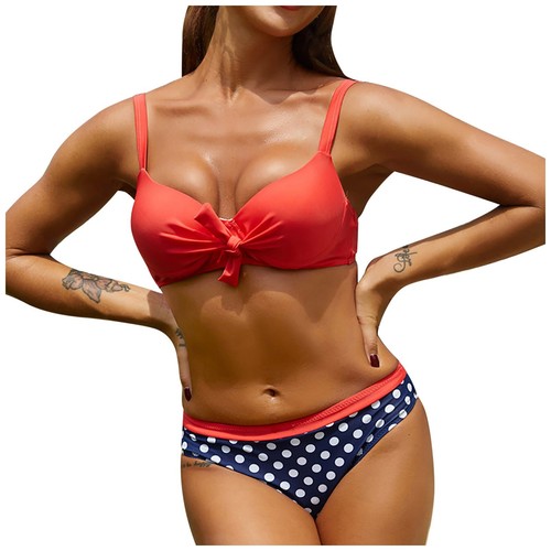 Non Binary Women Two-Piece Swimsuit Bathing Suit Swimwear High Waist ...
