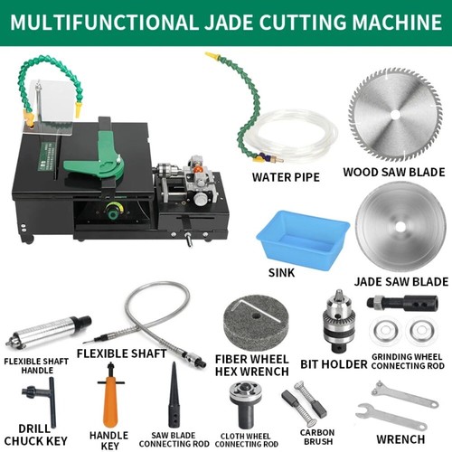 Multifunctional Small Table Grinder 1850W Jade Cutting and Grinding One ...