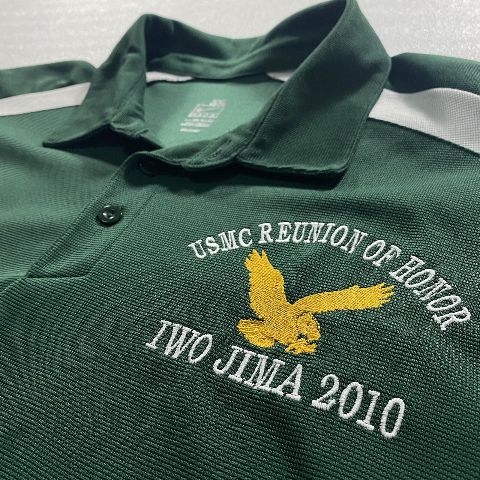 Nike USMC Reunion of Honor Iwo Jima 2010 Mens 2XL Pol… - Gem