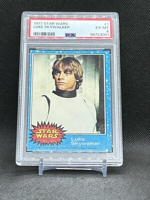 1977 Topps Star Wars Luke Skywalker #1 PSA 6 Series 1 Rookie Card RC | eBay