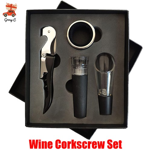 Wine Opener Corkscrew Set Lever Bottle Stopper Opener Accessories Tool ...