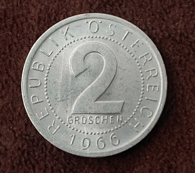 Austria, 1966 2 Groschen Coin | eBay