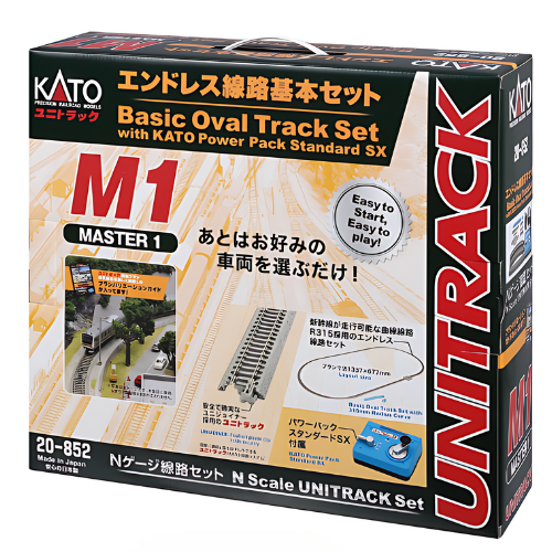 KATO N Scale UNITRACK M1 Basic Oval Track set 20-852 - Model Train Rail ...