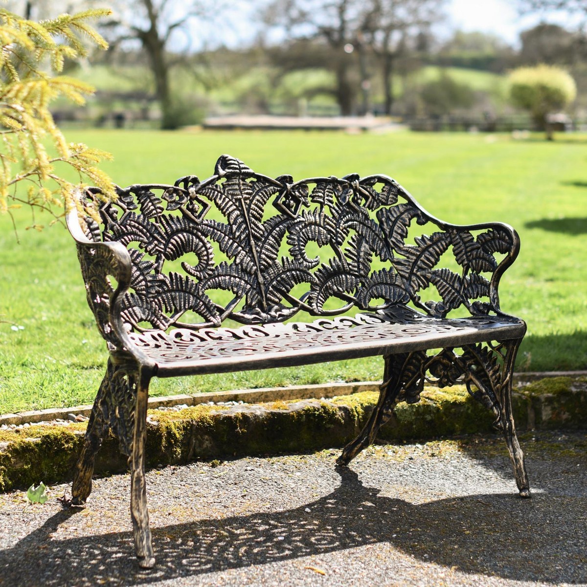 Cast Aluminum Garden Bench Lot 1316 A Regency Style Cast Aluminum