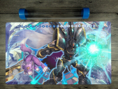 DTCG Adventure Alphamon & Dorumon Trading Card Game CCG Playmat Free ...