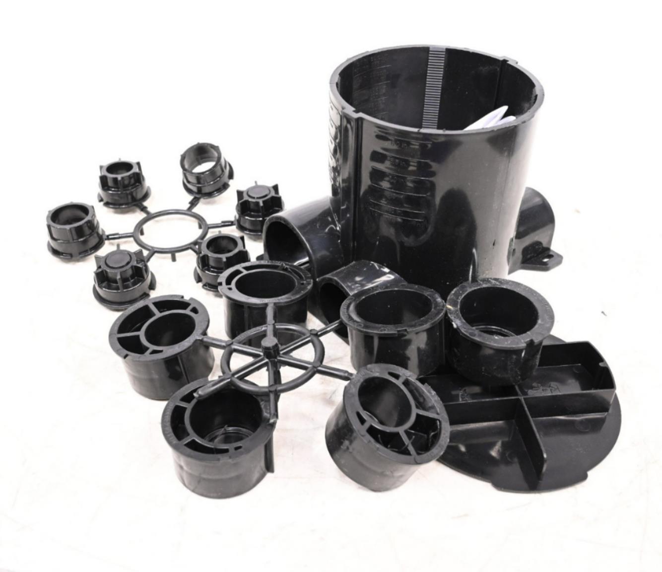 Wiremold RPNFB Ratchet-Pro PVC Floor Box, Round, Dual Service (DAMAGED ...