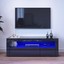 High Gloss TV Stand Cabinet Unit with RGB LED Lights Sideboard Storage ...