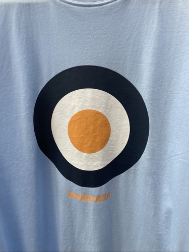 Men’s Lambretta T shirt target sky blue 2 XL | eBay