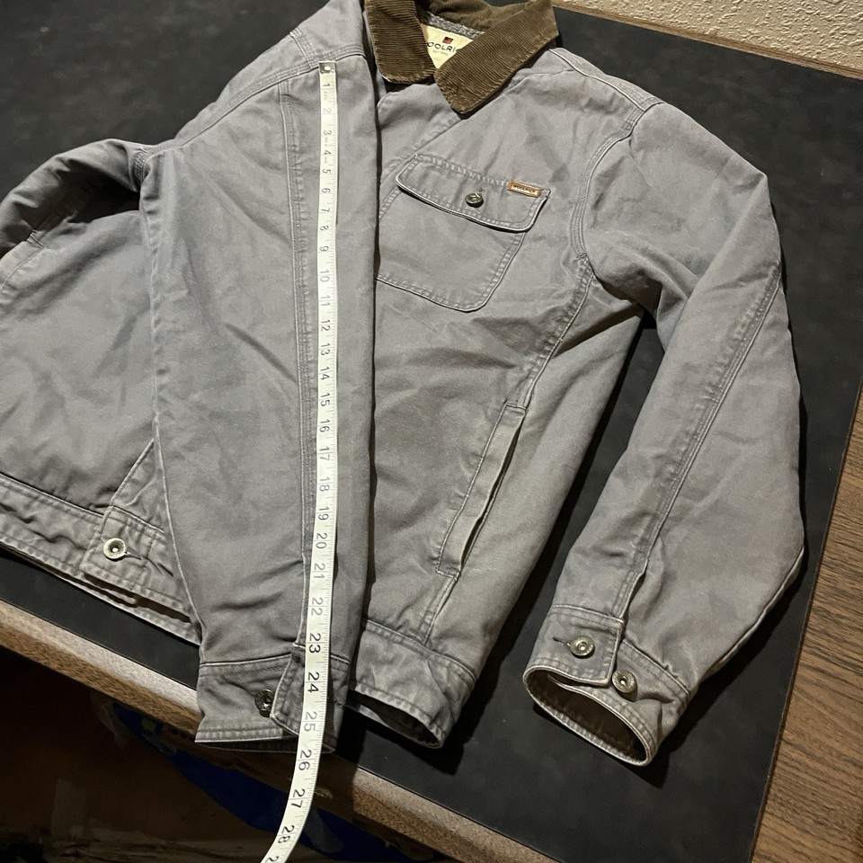 Woolrich Vintage Barn Chore Jacket Wool Sherpa Lined Corduroy Collar ...