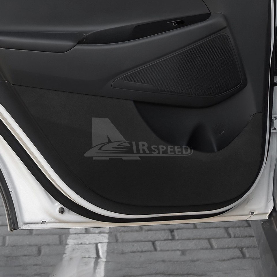 Car Door Anti-Kick Pad Stickers Trim Suede Black for Hyundai Tucson ...