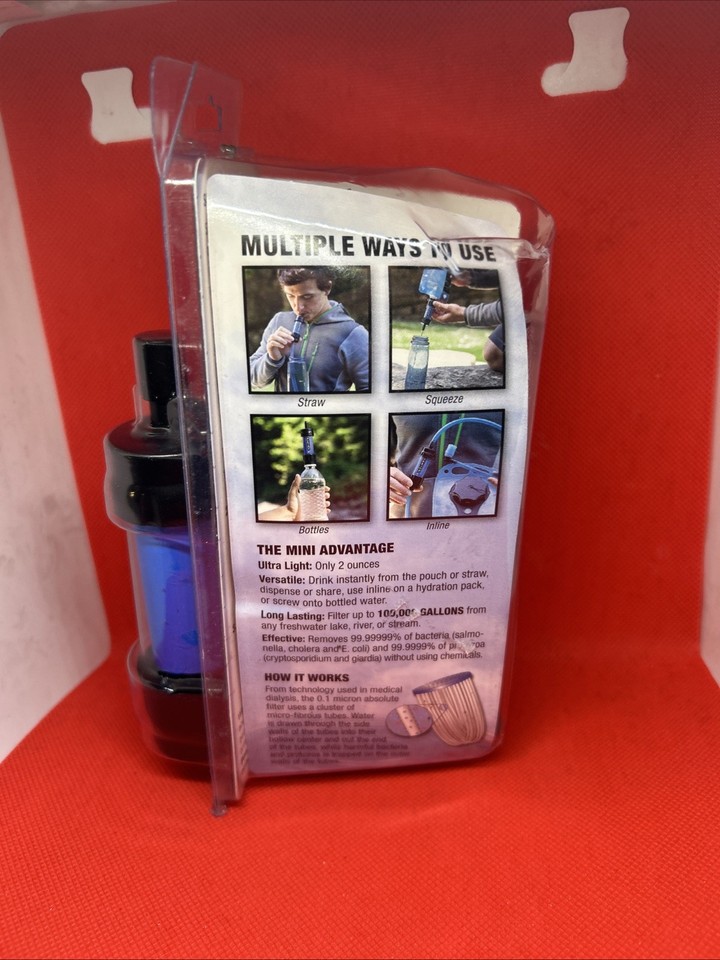 Sawyer Mini Water Filtration System Filter SP128 Survival Prepper USA ...