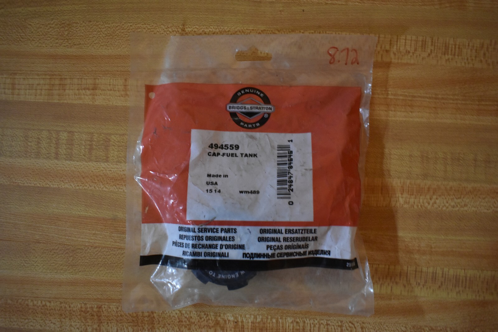494559 BRIGGS AND STRATTON CAP-FUEL TANK, new in package (A3B) | eBay