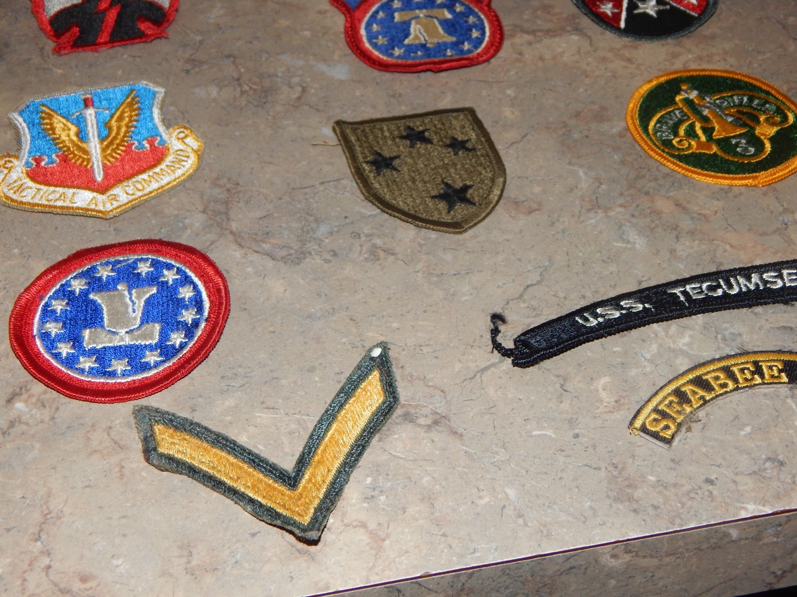 Vtg Lot 22 Army Military Air Force Navy Embroider Patches Brave Rifles ...