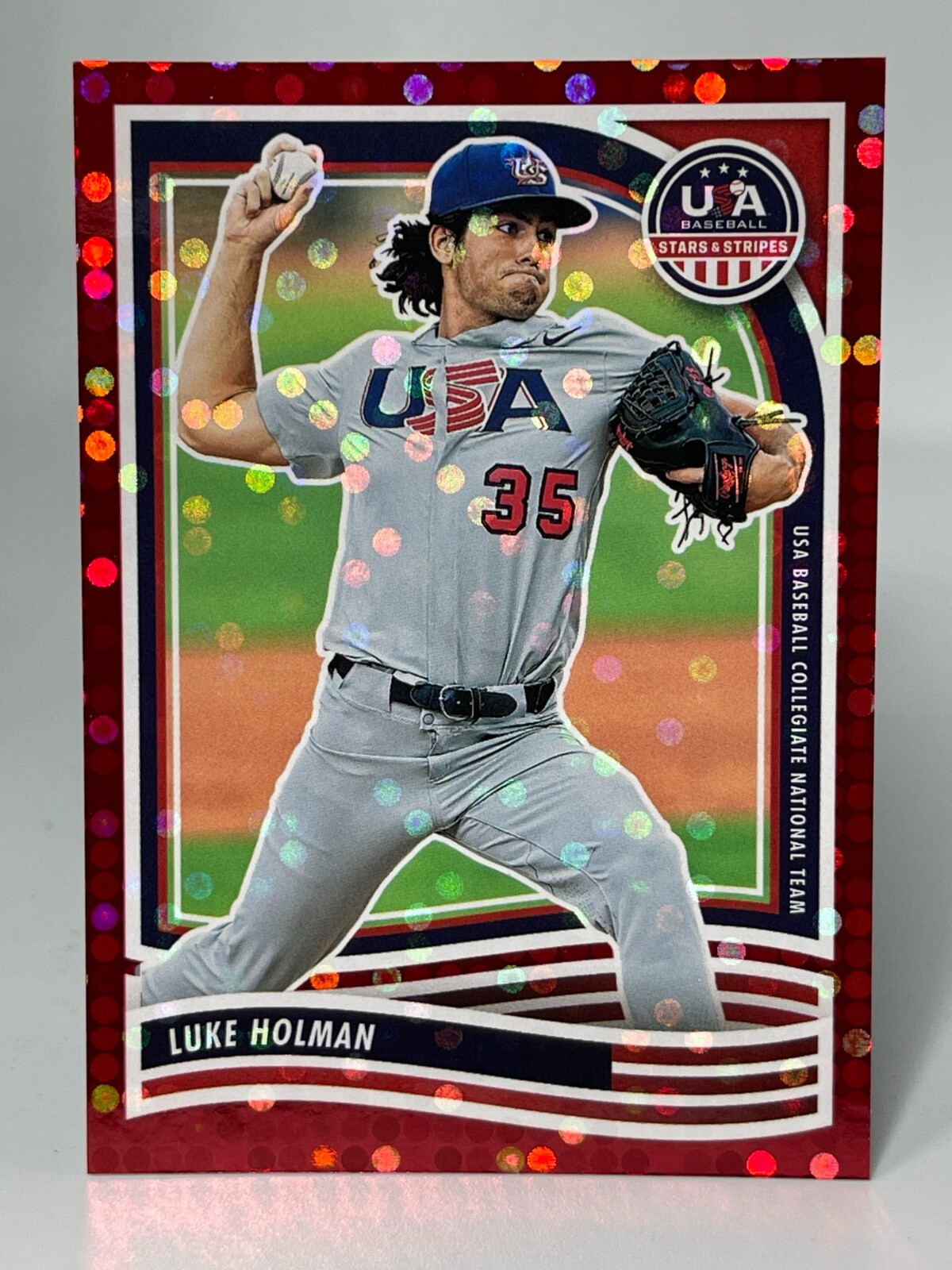 2024 Panini USA Stars & Stripes LUKE HOLMAN #8 Red Parallel 113/199 | eBay