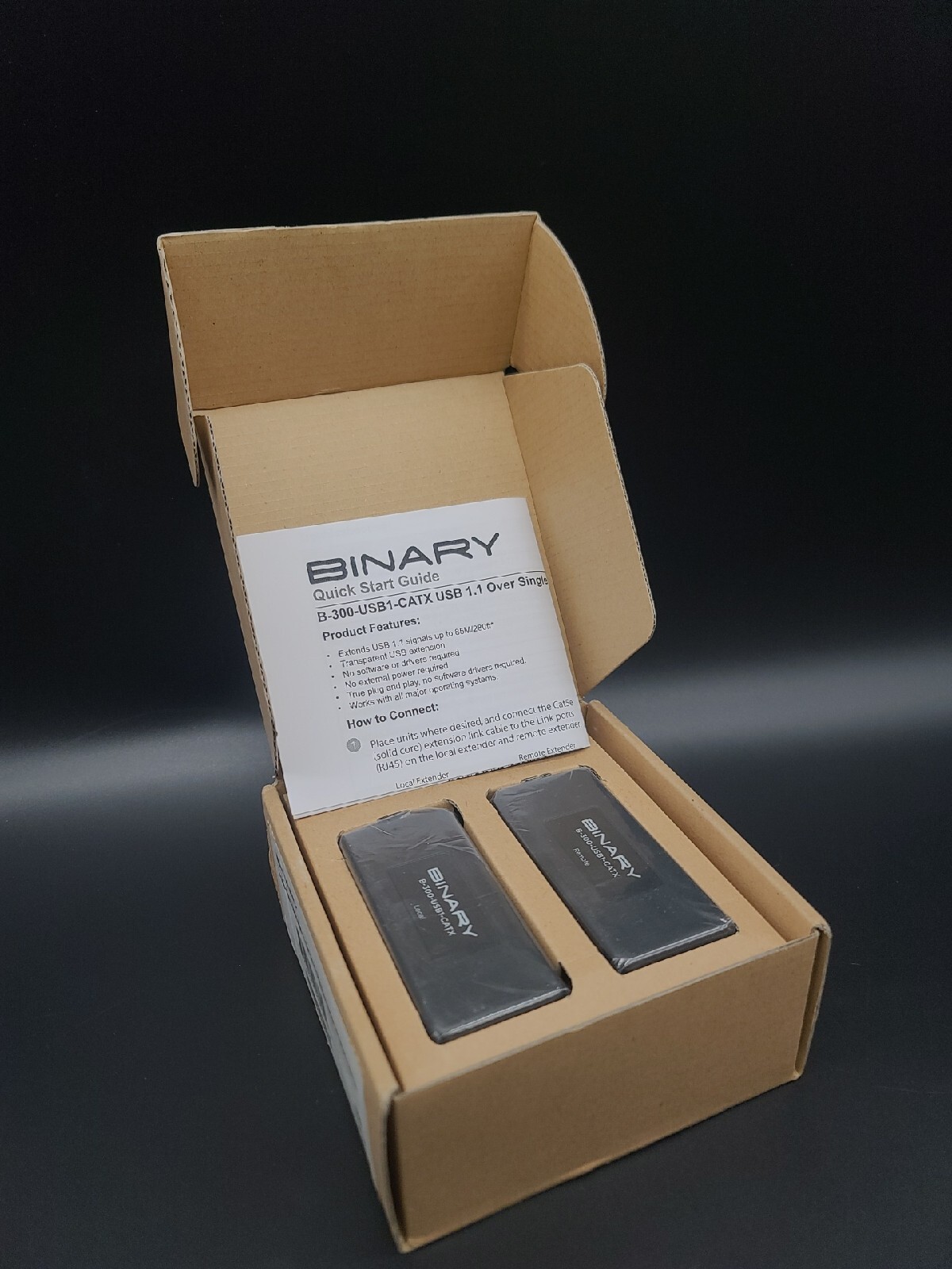 Binary B-300 Series USB 1.1 Cat 5e/6 Extender Balun Kit for sale online ...
