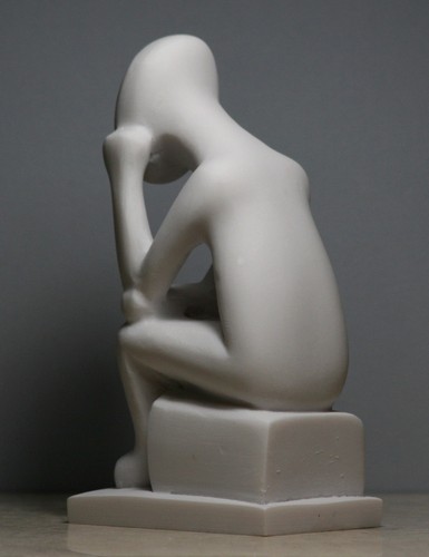 Thinker Cycladic Greek Art Figurine Idol Modern Statue Sculpture ...