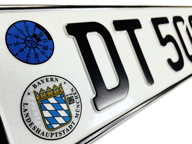 BMW Munich Rear German License Plate by Z Plates Wtih Unique Number for ...