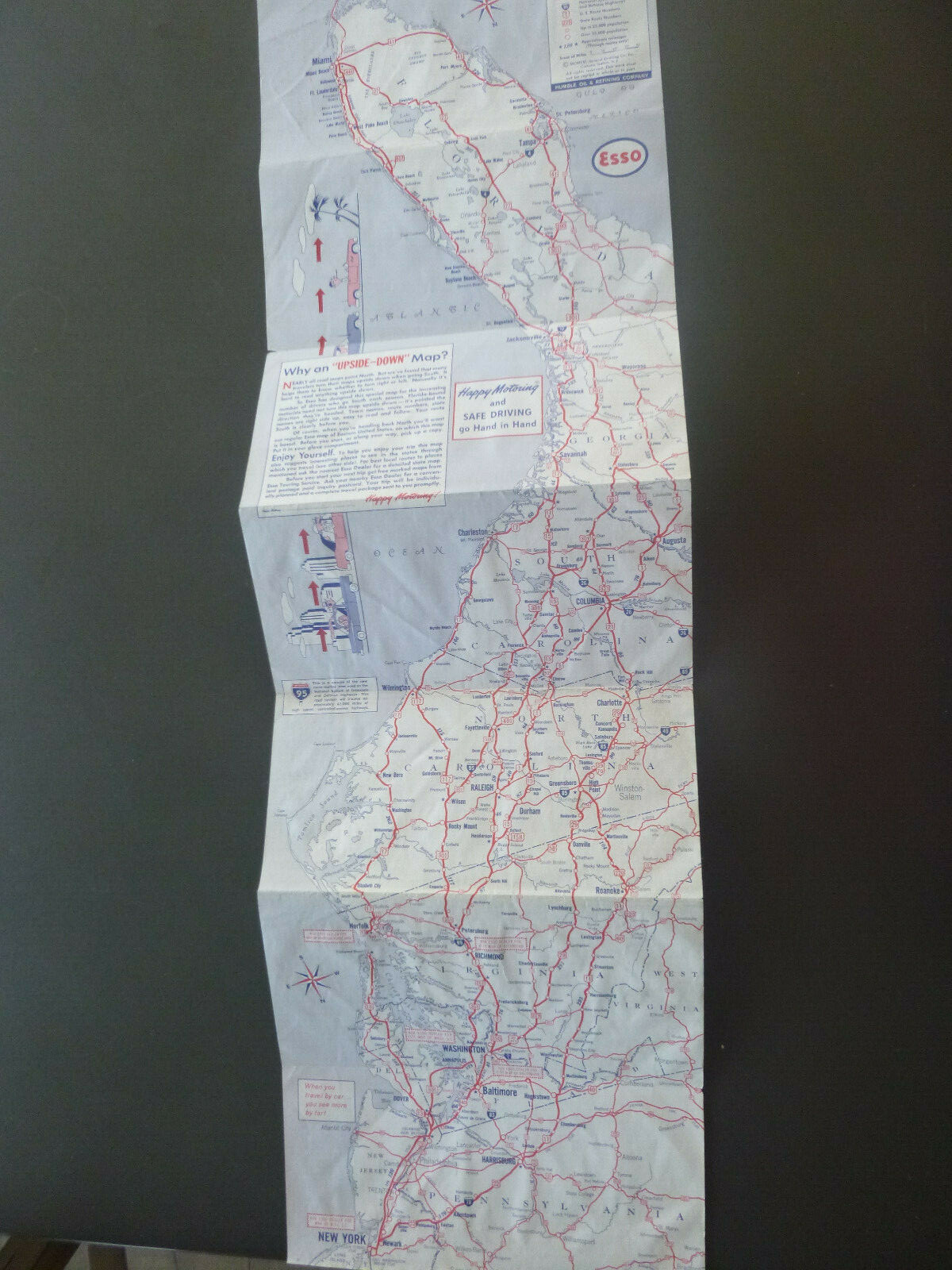 1961 New York to Florida upside-down road | Grelly USA