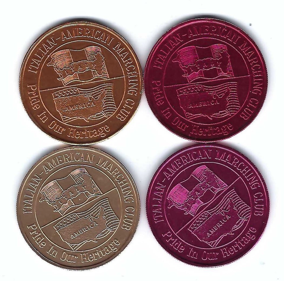 4 ROCKY MARCIANO PETE HERMAN GULLOTA BOXER BOXING CHAMPIONS COINS ...