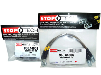 StopTech Stainless Steel Brake Line Kit Front & Rear for Supra Lexus ...
