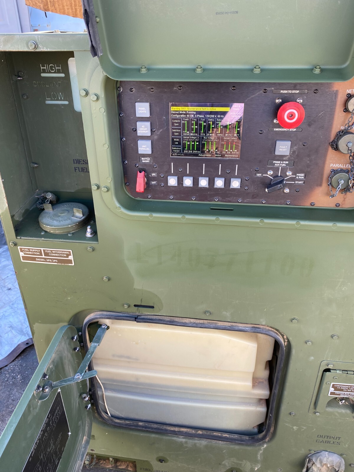 Cummins Diesel Generator 60kW 3ph MEP-1070 low hours | eBay