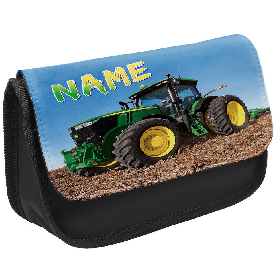 Personalised Pencil Case Boys Tractor Childrens Farming School Bag Kids ...