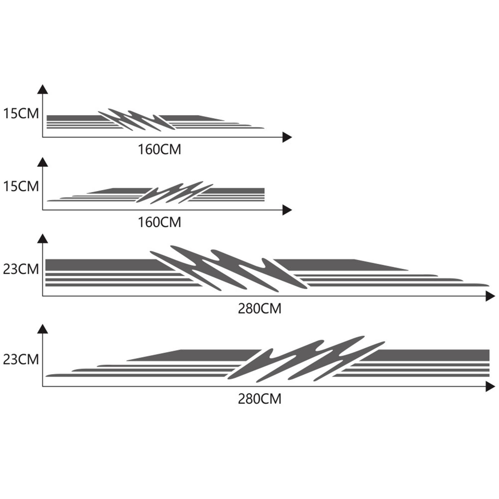 Motorhome Sticker Caravan Travel Trailer Van Stripes Graphics Decals ...