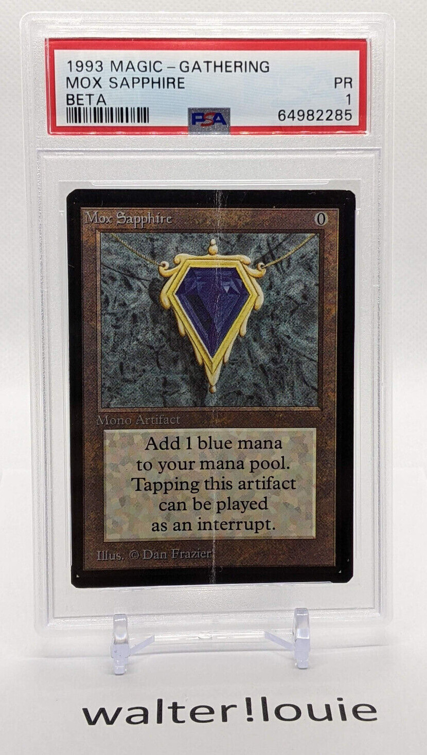 Beta Mox Sapphire PSA 1 Pop 1 MTG Magic the Gathering | eBay