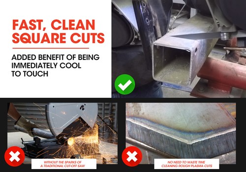 BAUMR-AG Portable Band Saw Cold Cut Metal Cut Off Chop Bandsaw Steel ...