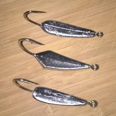 100 UNPAINTED T&A Jigs WEIGHT CHOICE Crazy Wacky Goofy Pompano Jigs ...
