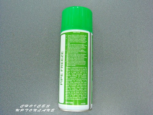 PIPE FREEZE SPRAY FOR COPPER/LEAD/IRON/STEEL/PLASTIC PIPES 400ML | eBay