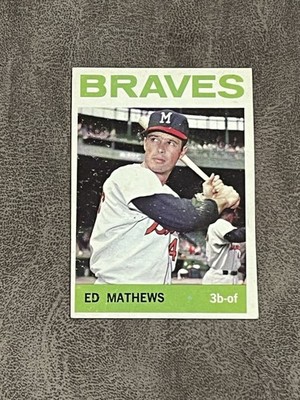 1964 Topps Ed Eddie Mathews #35 VG-EX Milwaukee Braves Vintage HOF ...