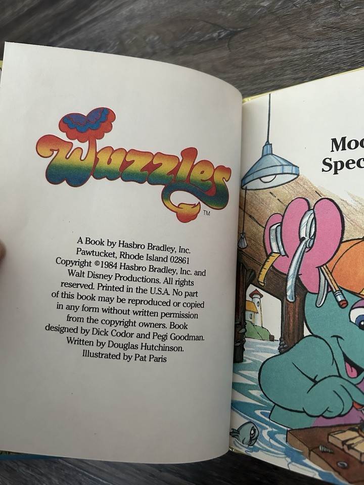 Hasbro Disney Wuzzles Books # 2 And #5 Hardback Vintage 1984 | eBay