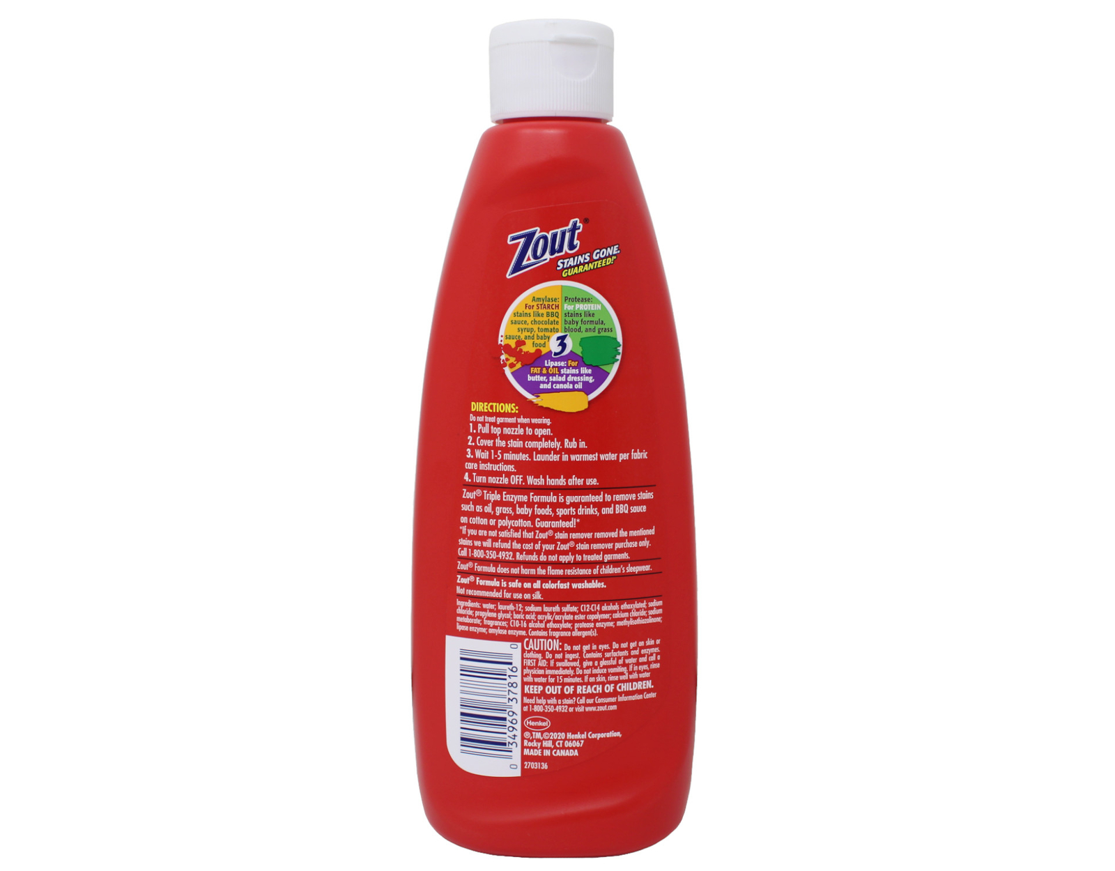 3 Pack of Zout Stain Remover Triple Enzyme Liquid 12 Ounce | eBay