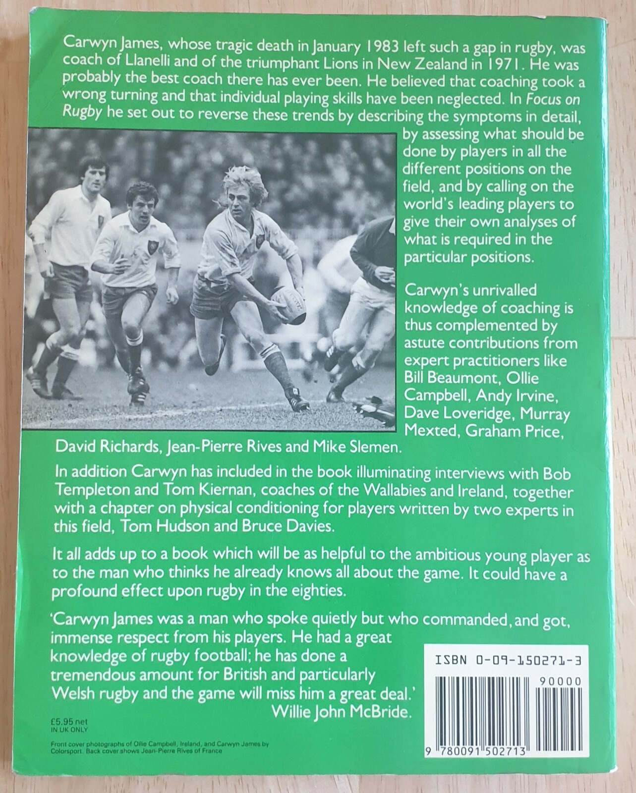 Focus on Rugby: An International Coaching Book, James Carwyn | eBay