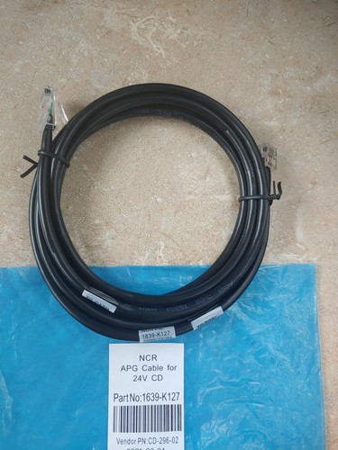 NCR 1639-K127 24V Cash Drawer Kick Cable RJ45 RJ12, Fits Radiant ...