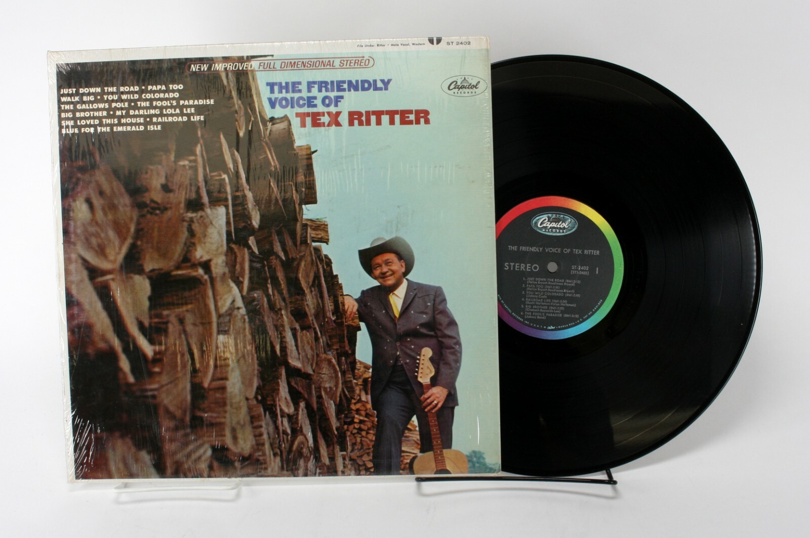 TEX RITTER - THE FRIENDLY VOICE OF TEX RITTER - VINYL RECORD ALBUM | eBay