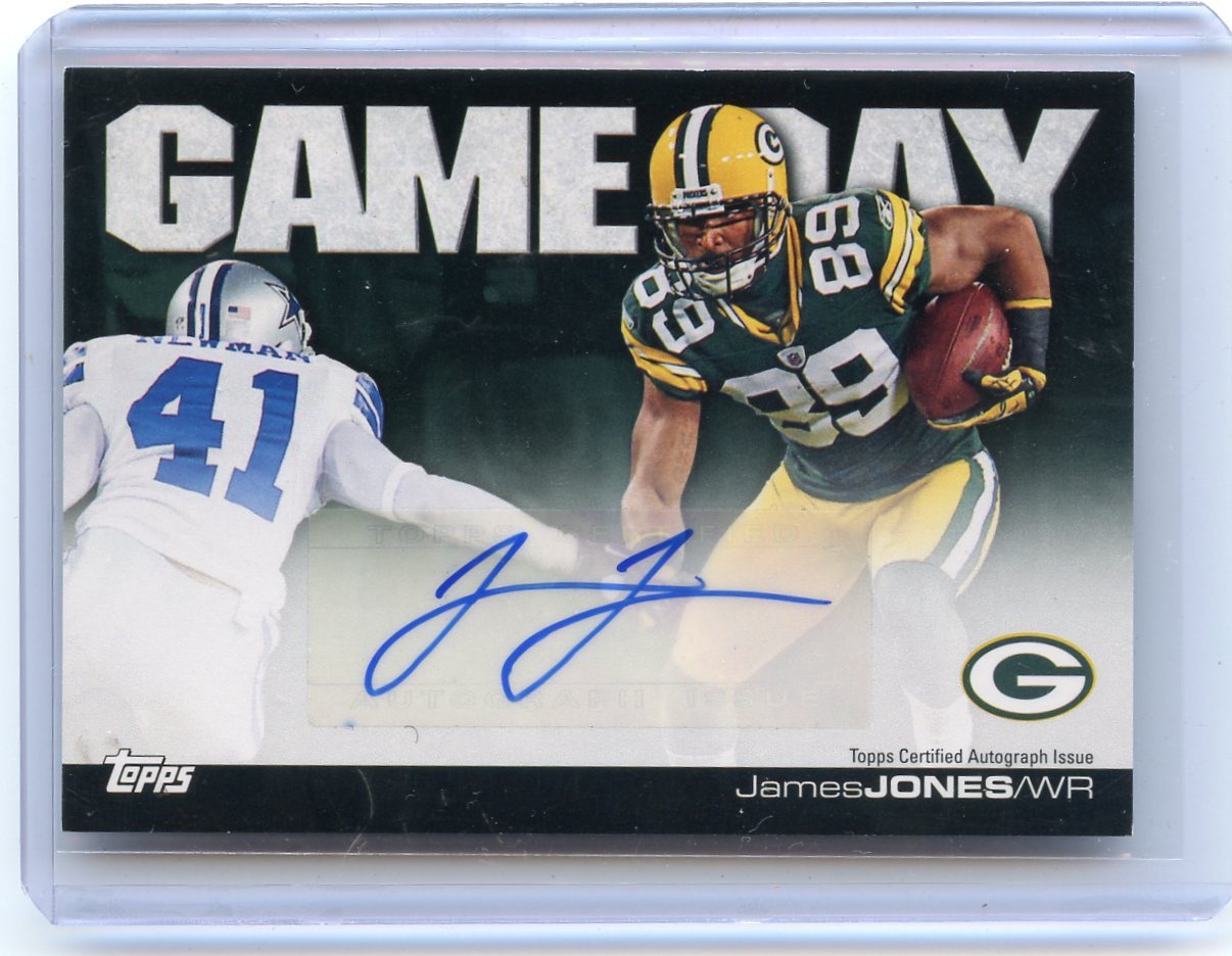 2011 Topps - Game Day Autographs #GDA-JJ James Jones (AU) for sale ...