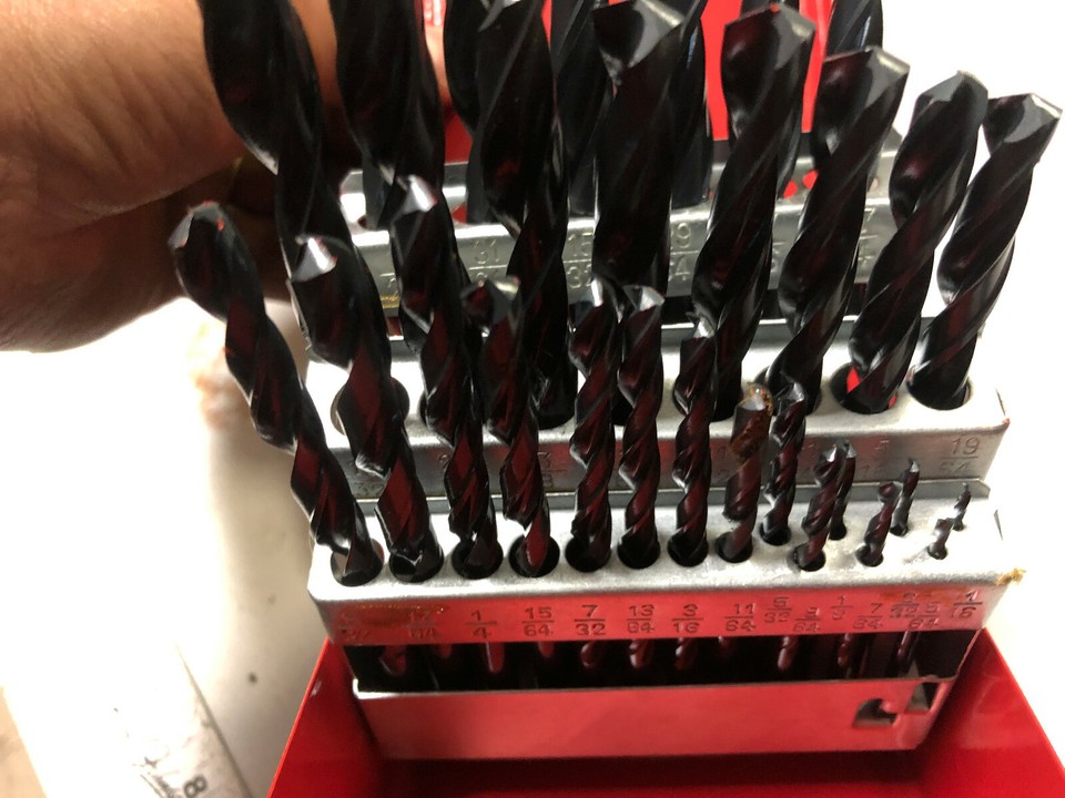 MACHINIST TOOL LATHE MILL Machinist Drill Index with Drills Red GrnCb ...