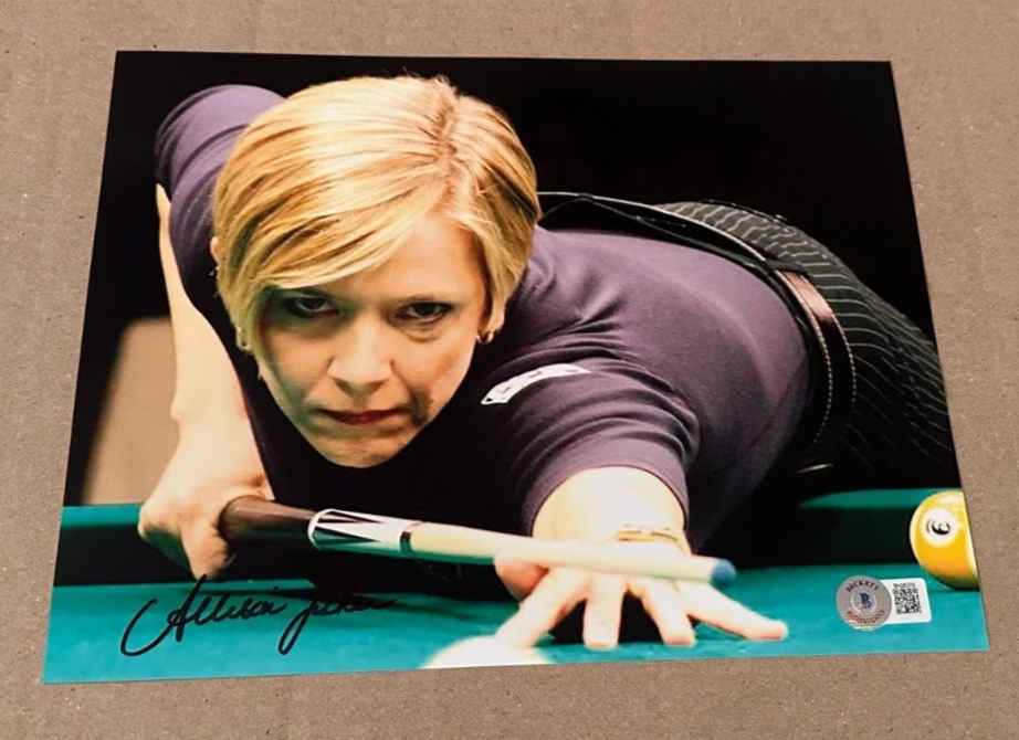 ALLISON FISHER BILLIARDS LEGENDS SIGNED 8X10 PHOTO BECKETT CERTIFIED ...
